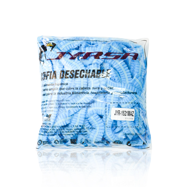Amigo Safety :: Cofia Polipropileno Plisada Jyrsa (Paq. con 100 Pieza ...