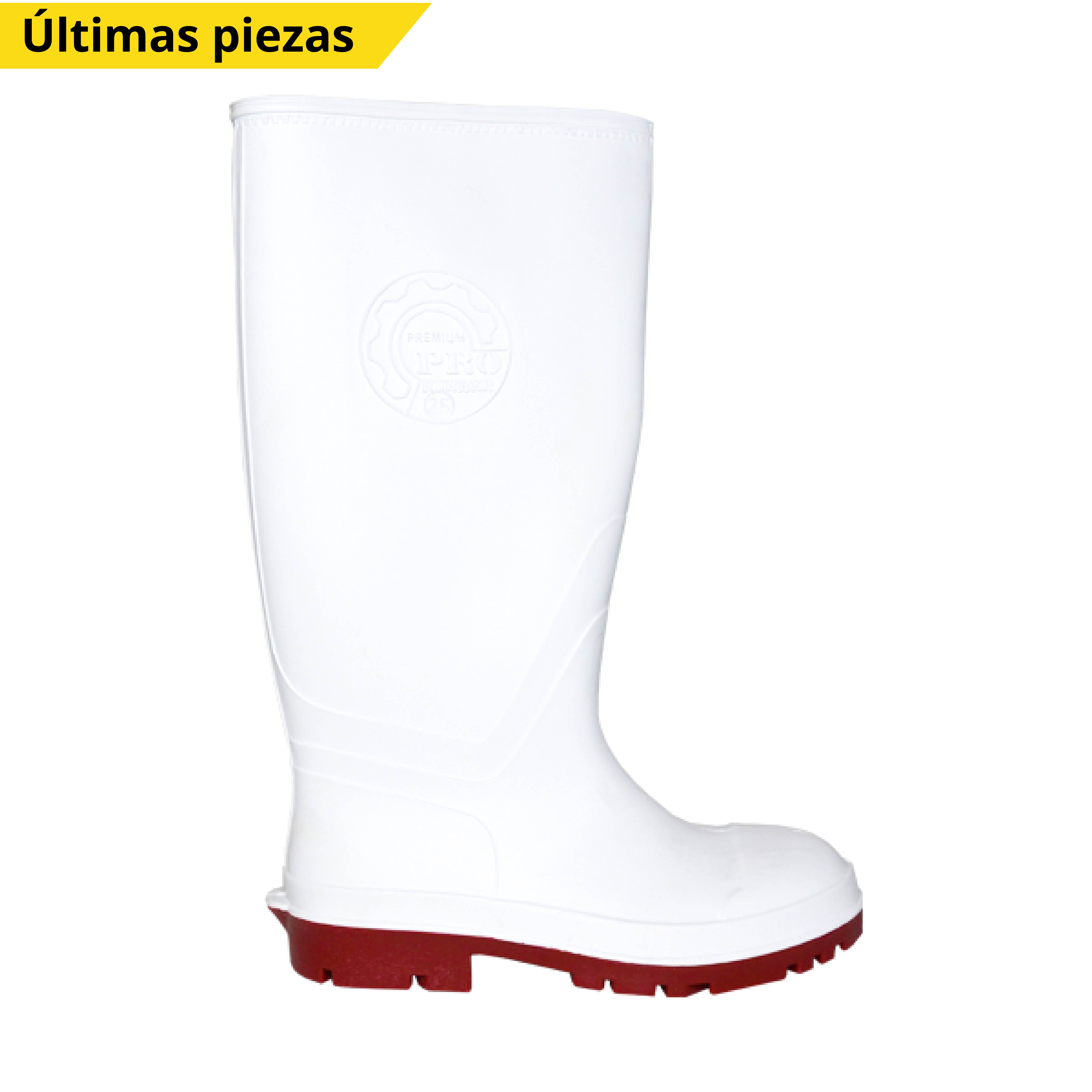 Amigo Safety :: Bota Industrial Sanitaria con Casco Pro Rubber Blanco, IIC