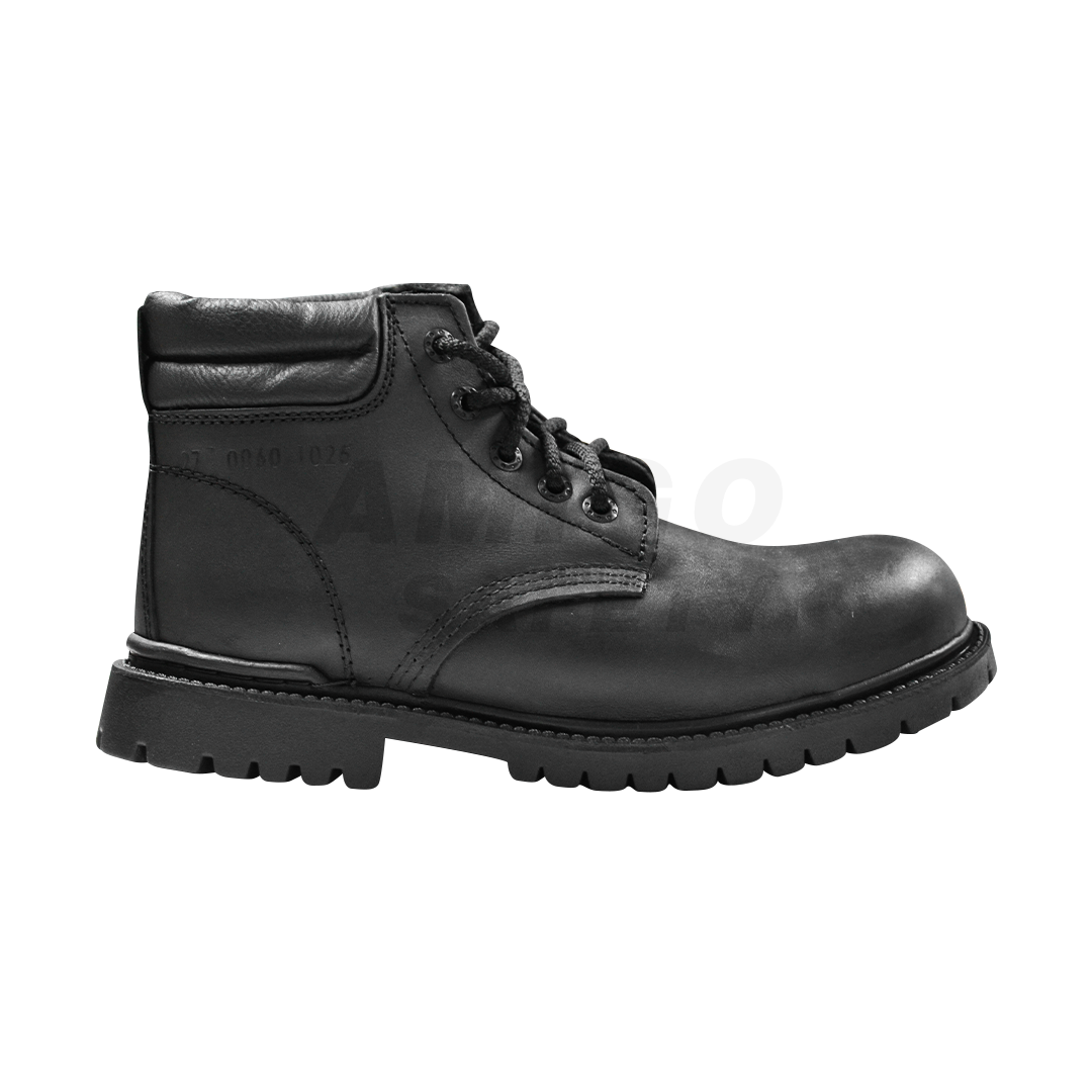 Amigo Safety :: Zapato Borceguí con Casco de Acero JC Safety Negro JCS-0060